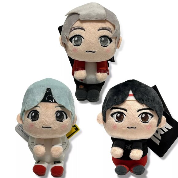 Sega | Toys | Sega Tinytan Bts Rm Jin Suga Small 5 Sitting Ballchain Plush Licensed Read | Poshmark